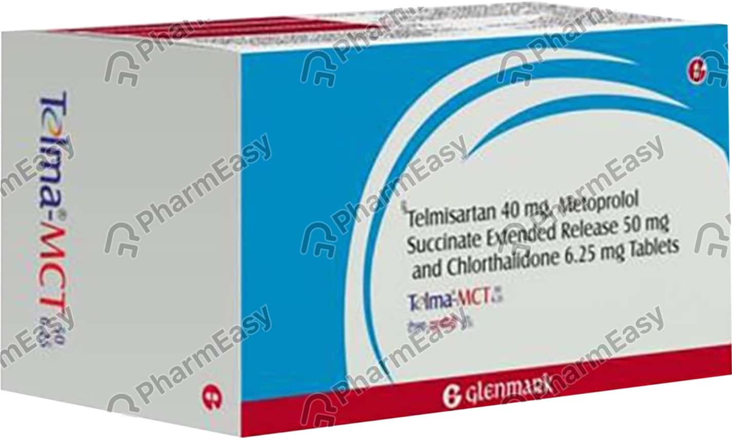 Buy Telma Mct 40/50/6.25mg Strip Of 10 Tablets Online & Save Up to 24% ...