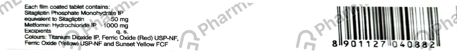 Sitared M 50/1000mg Strip Of 15 Tablets: Uses, Side Effects, Price ...