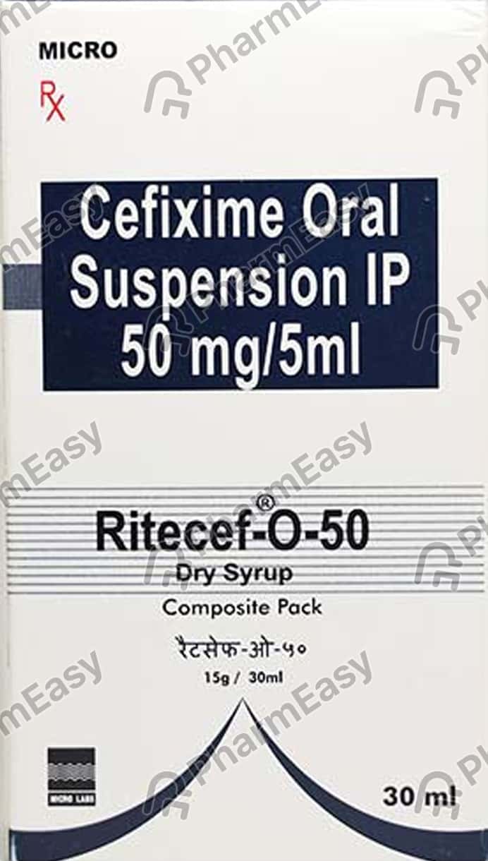 Ritecef O 50 MG Dry Syrup (30): Uses, Side Effects, Price & Dosage ...