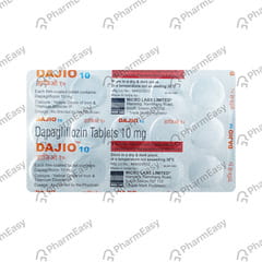 Dajio 10 MG Tablet (10): Uses, Side Effects, Price & Dosage | PharmEasy