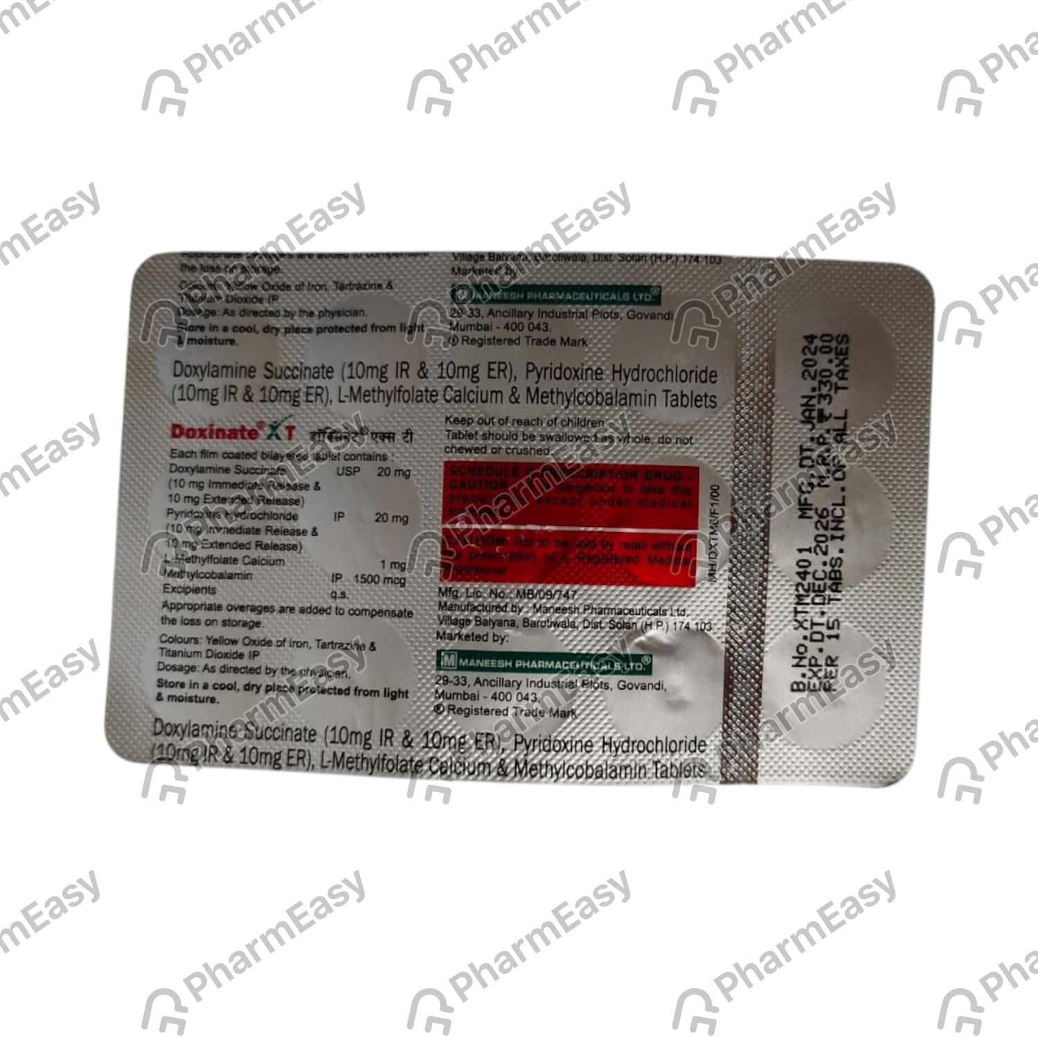 Buy Doxinate Xt Strip Of 15 Tablets Online at Flat 15% OFF | PharmEasy