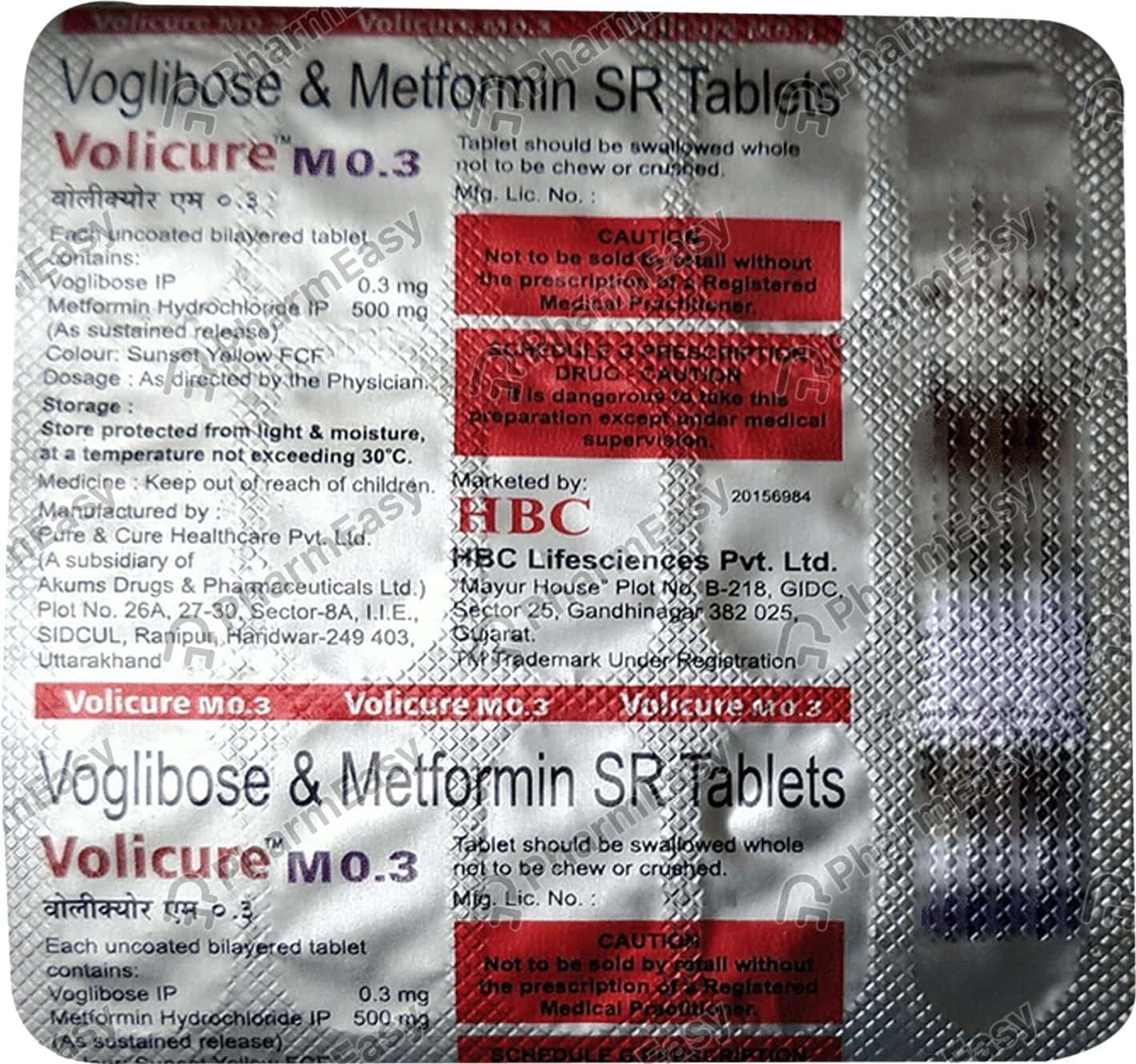 Volicure M 0.3mg Strip Of 15 Tablets: Uses, Side Effects, Price ...