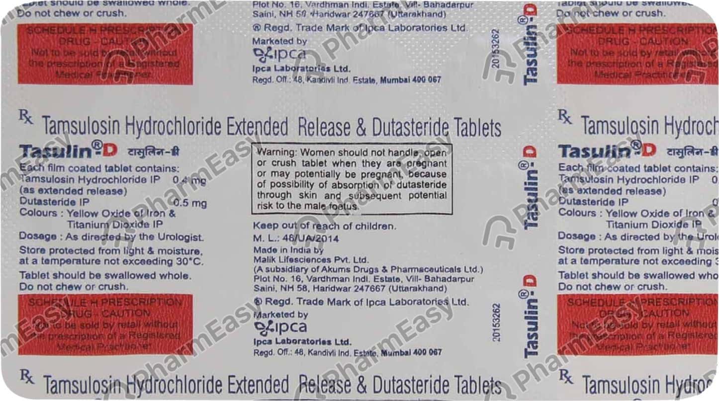 Tasulin D Strip Of 15 Tablets: Uses, Side Effects, Price, Dosage ...