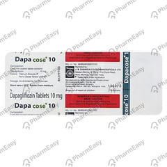 Dapa Cose 10 MG Tablet (10): Uses, Side Effects, Price & Dosage | PharmEasy