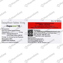 Dapa Cose 10 MG Tablet (10): Uses, Side Effects, Price & Dosage | PharmEasy
