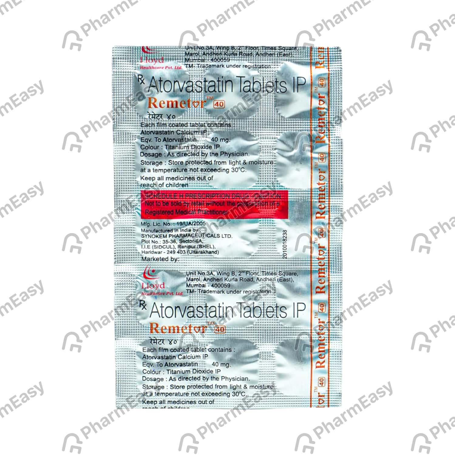 Remetor 40 MG Tablet (15): Uses, Side Effects, Price & Dosage | PharmEasy