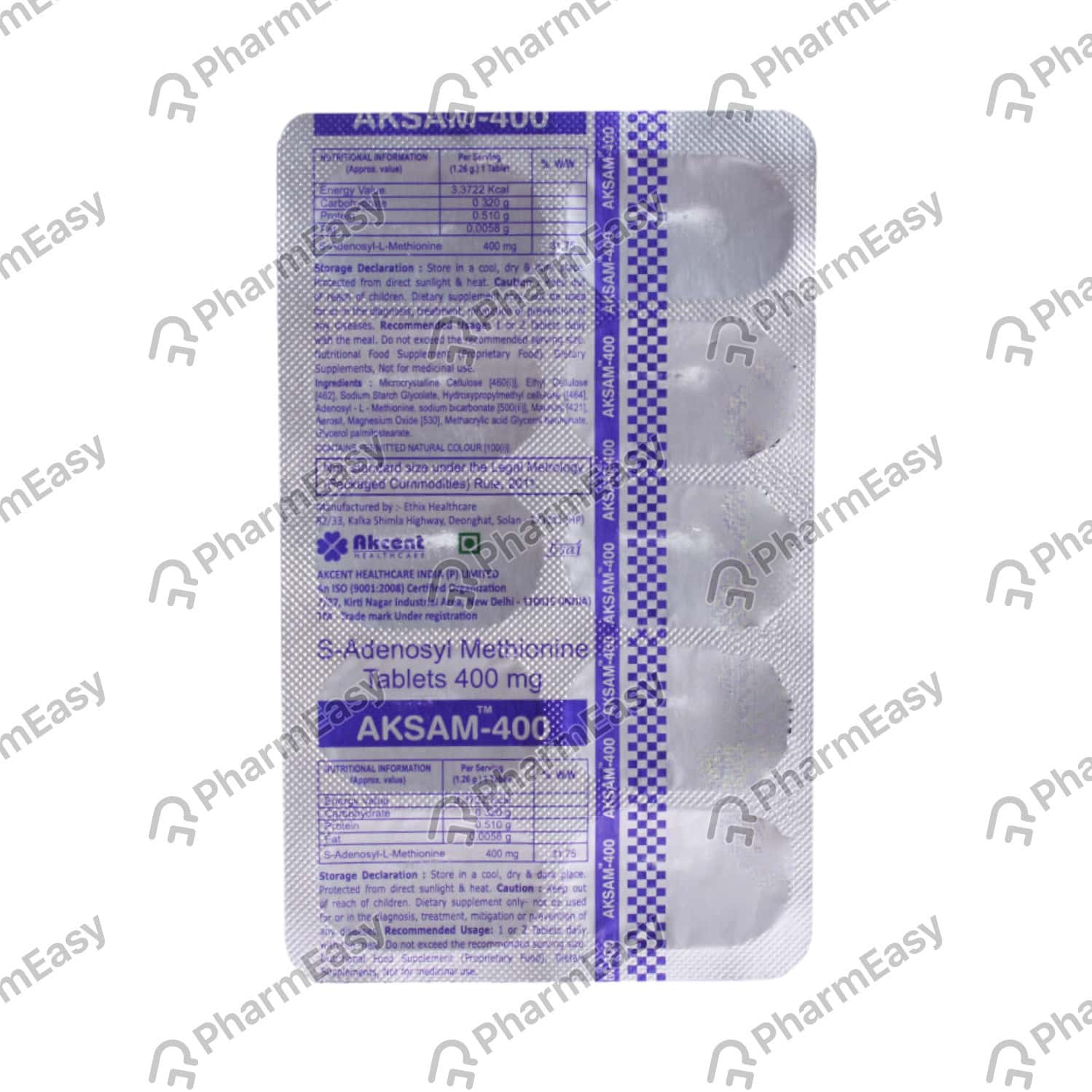 Buy Aksam 400 MG Tablet (10) Online at Flat 15% OFF | PharmEasy