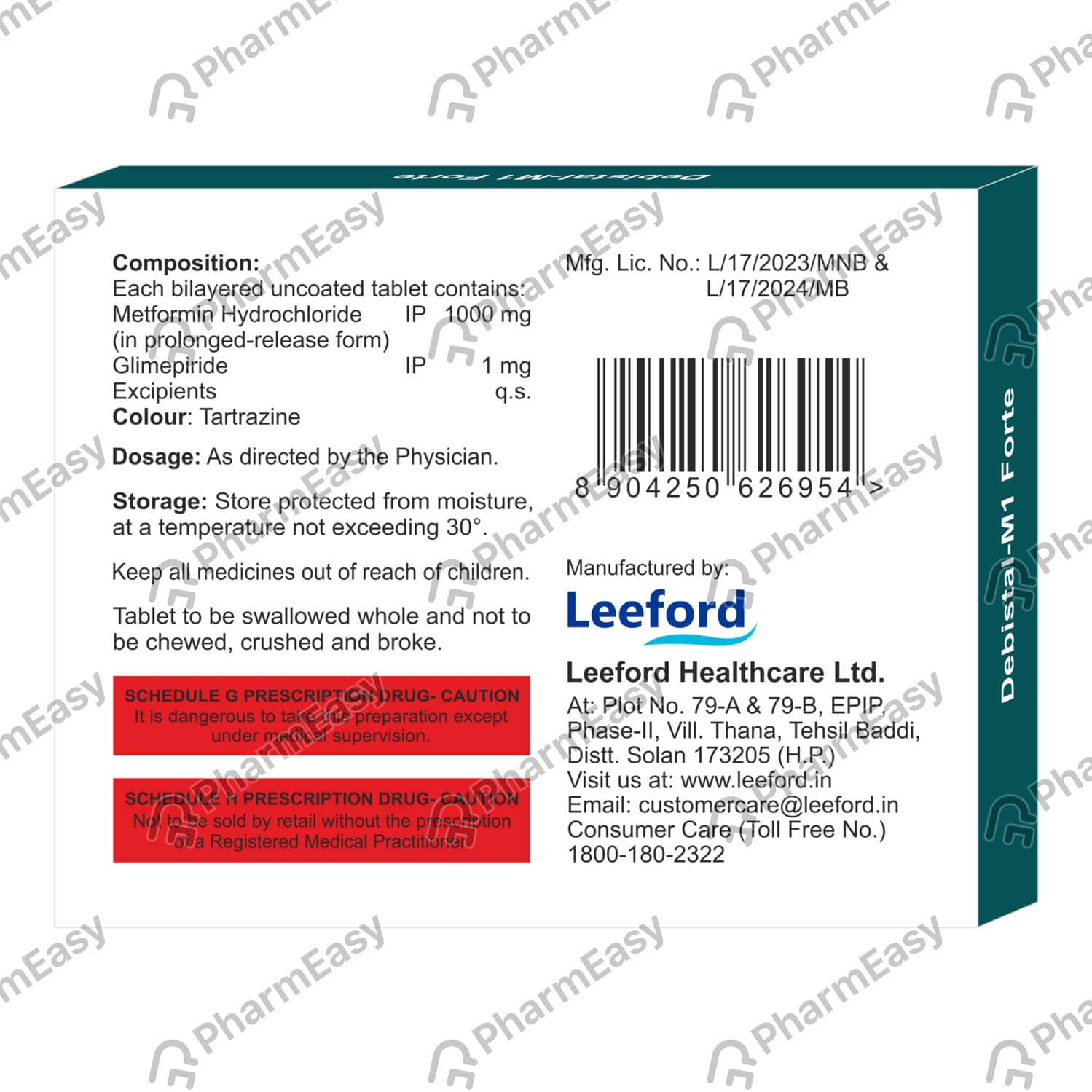 Buy Debistal M 1mg Forte Strip Of 10 Tablets Online at Flat 15% OFF ...