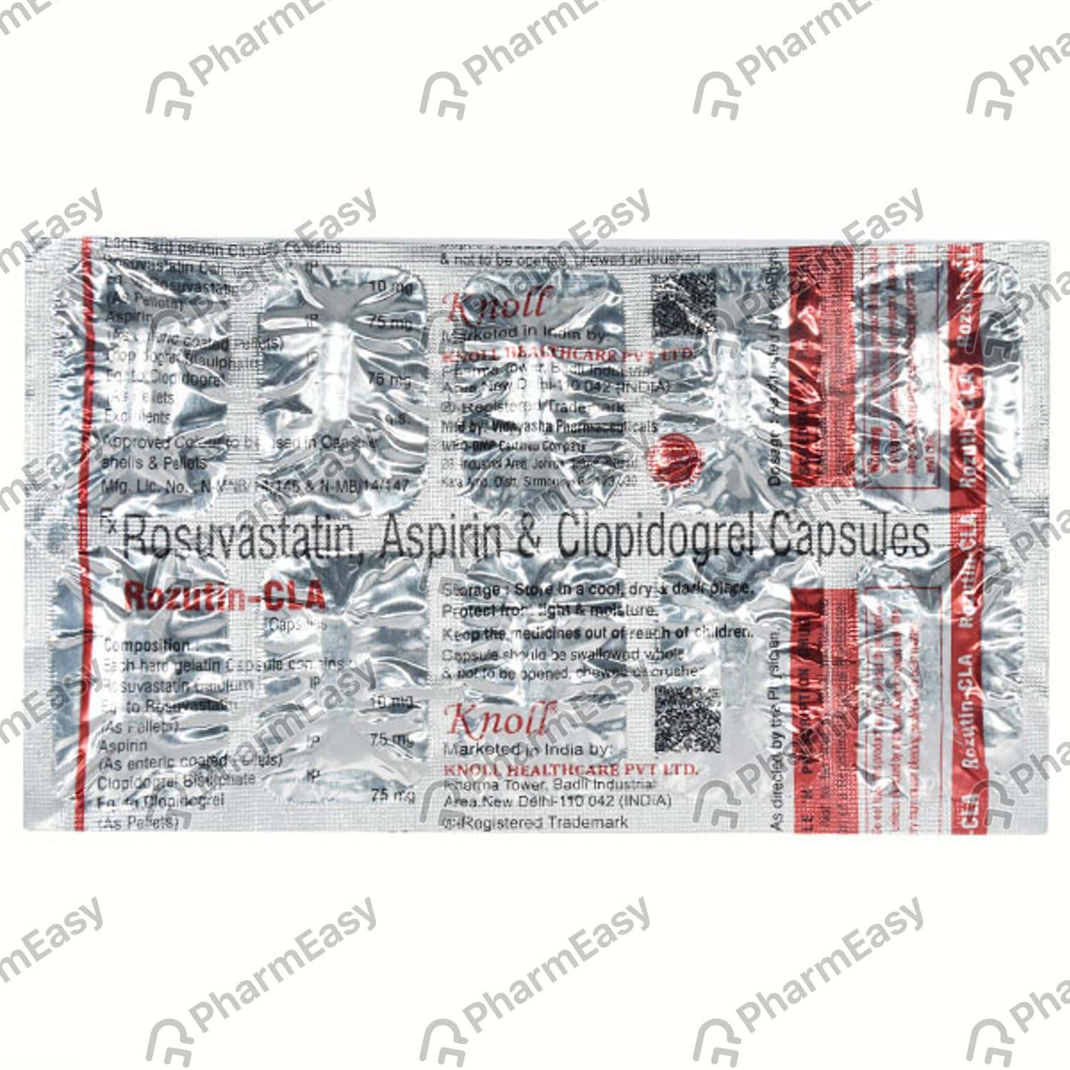 Rozutin Cla 10/75/75 Mg Strip Of 10 Capsules: Uses, Side Effects, Price ...