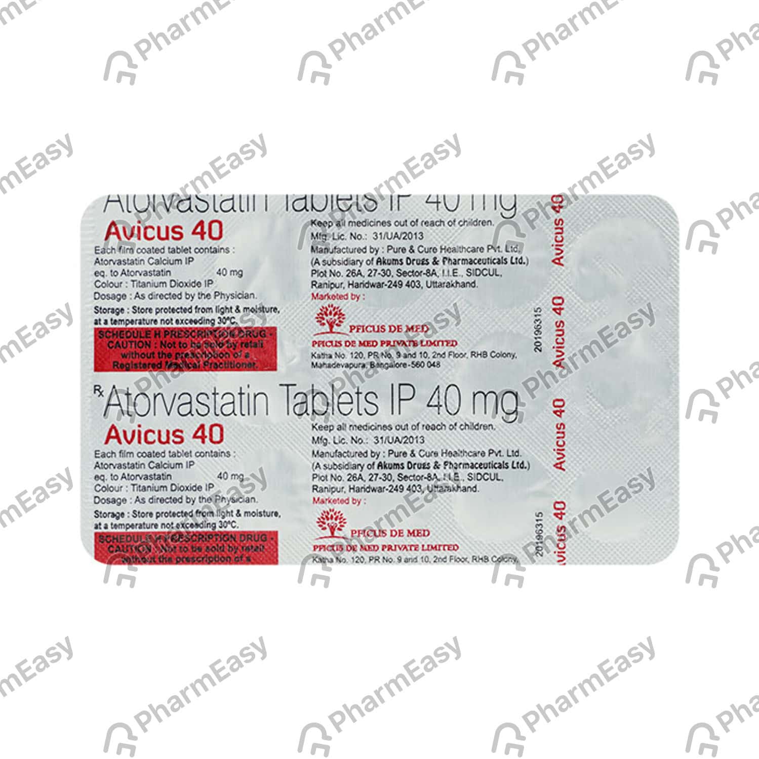 Avicus 40 MG Tablet (15): Uses, Side Effects, Price & Dosage | PharmEasy