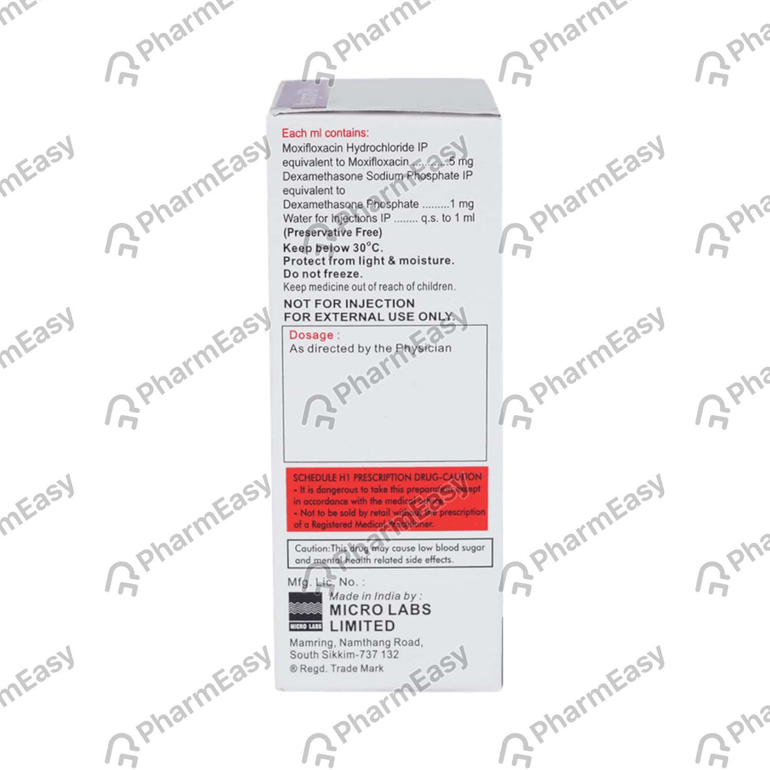 Moxigram Dm Bottle Of 5ml Eye Drops: Uses, Side Effects, Price & Dosage ...