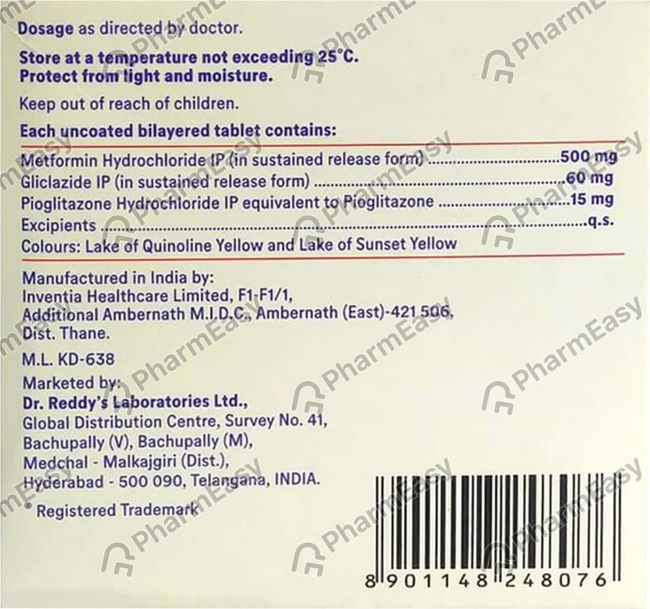 Reclimet Pg 60mg Strip Of 10 Tablets: Uses, Side Effects, Price ...