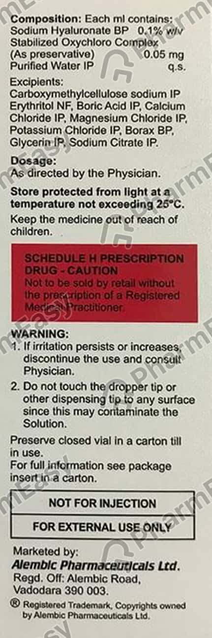 Resync 0.1 %W/V Ophthalmic Solution (10): Uses, Side Effects, Price ...