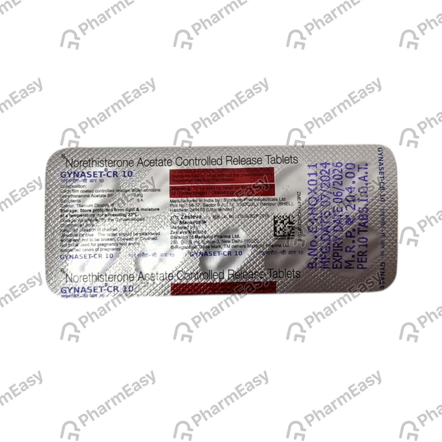 Gynaset CR 10 Tablet: Uses, Side-effects, Price, Dosage & More Info ...