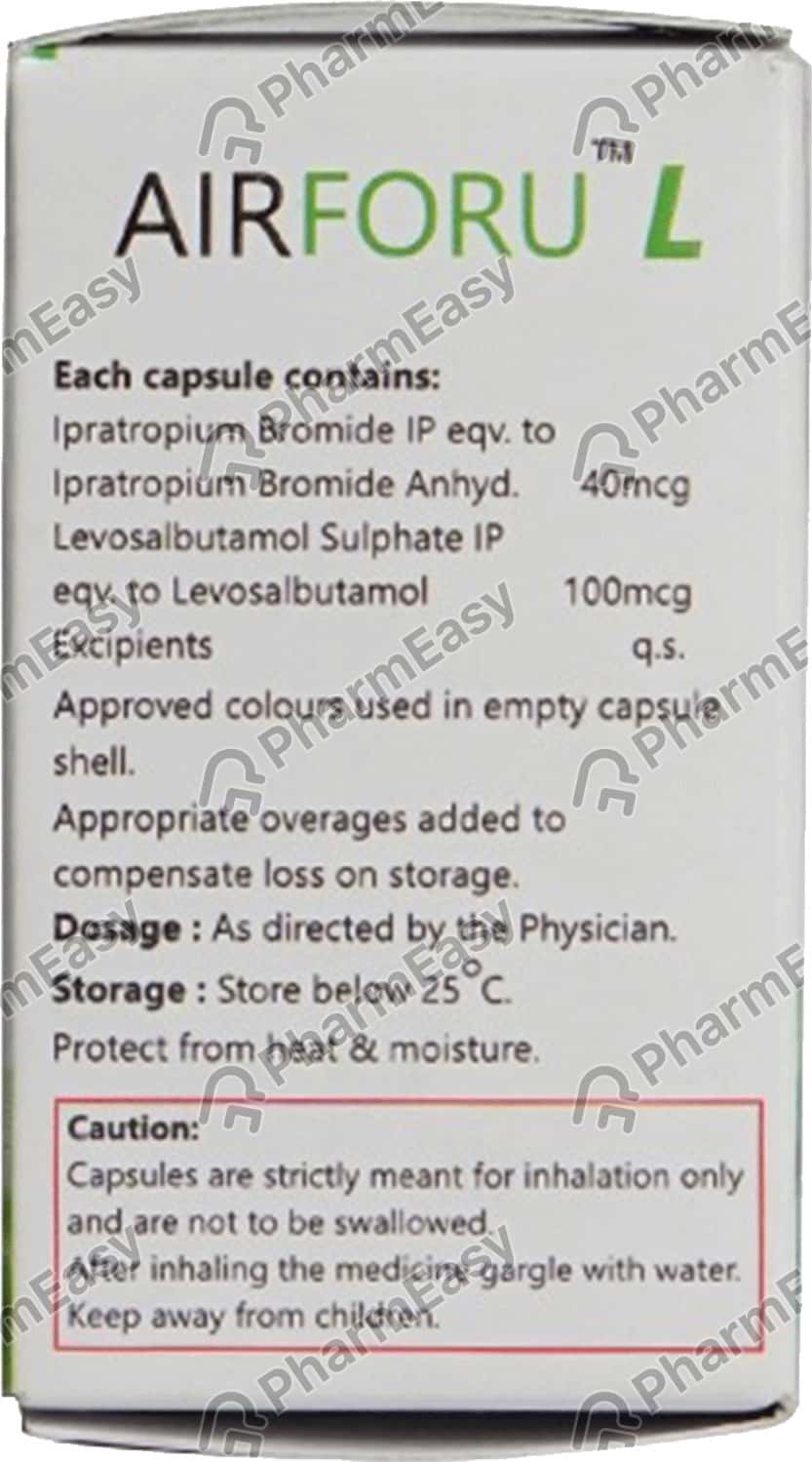 Buy Airforu L Bottle Of 30 Inhalation Capsules Online at Flat 15% OFF ...