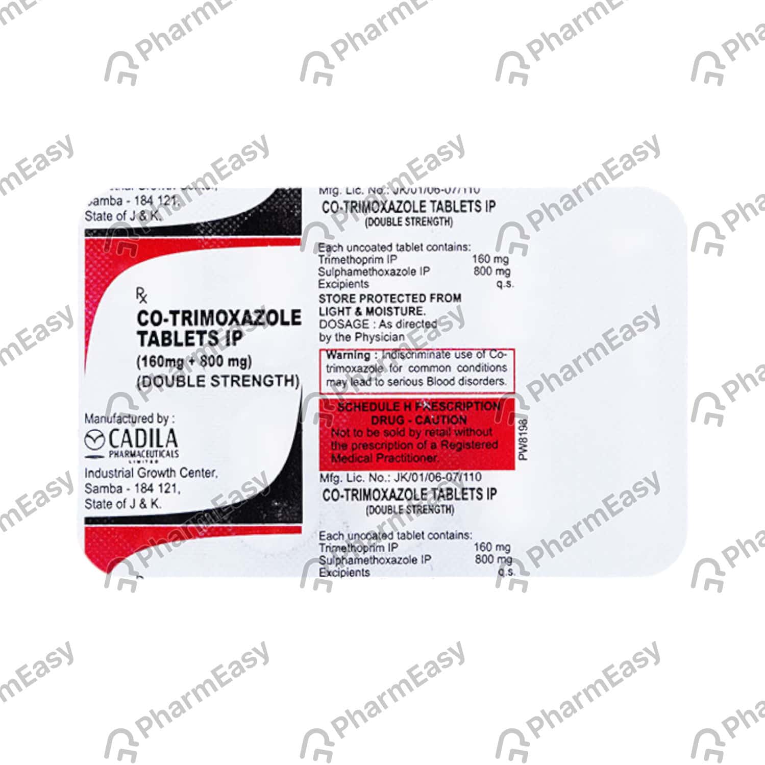 Buy Co Trimoxazole Ds Strip Of 10 Tablets Online at Flat 15% OFF ...