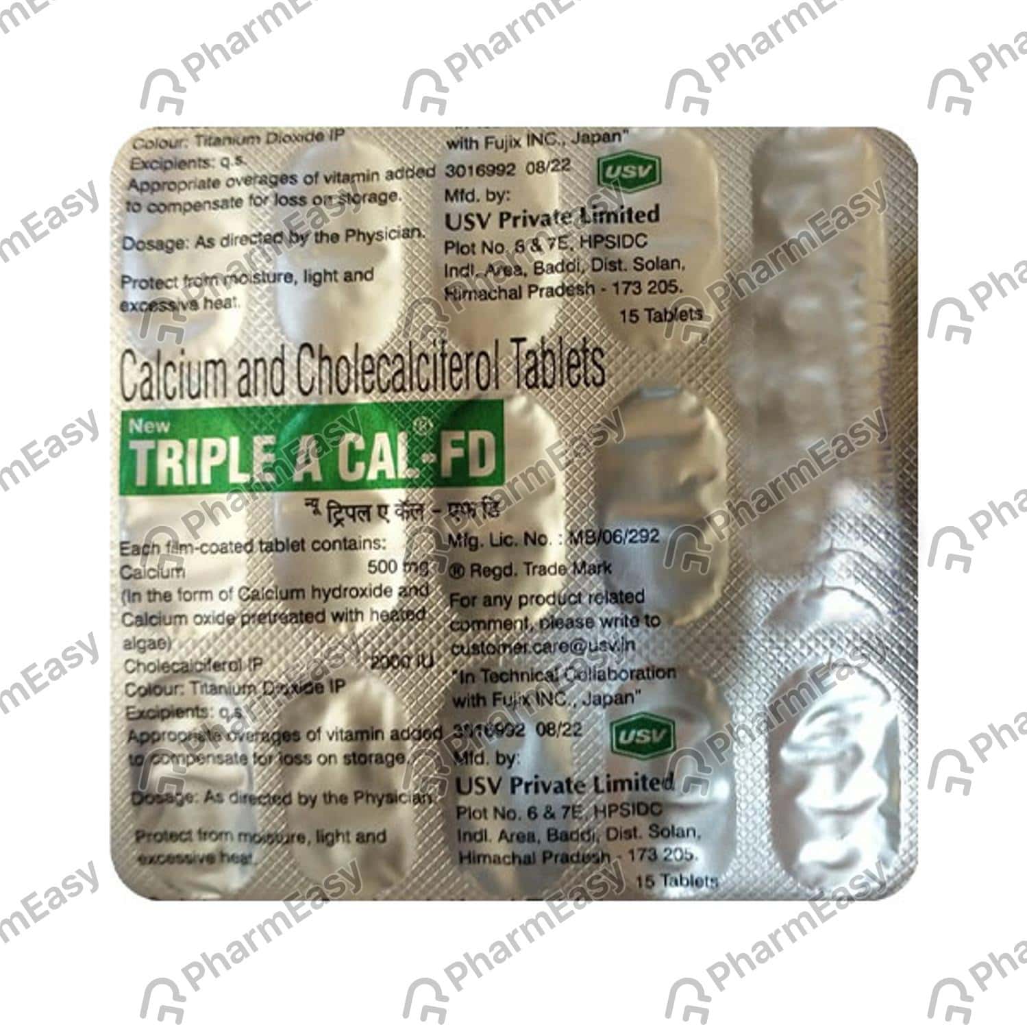 Buy New Triple A Cal Fd Strip Of 15 Tablets Online at Flat 15% OFF ...