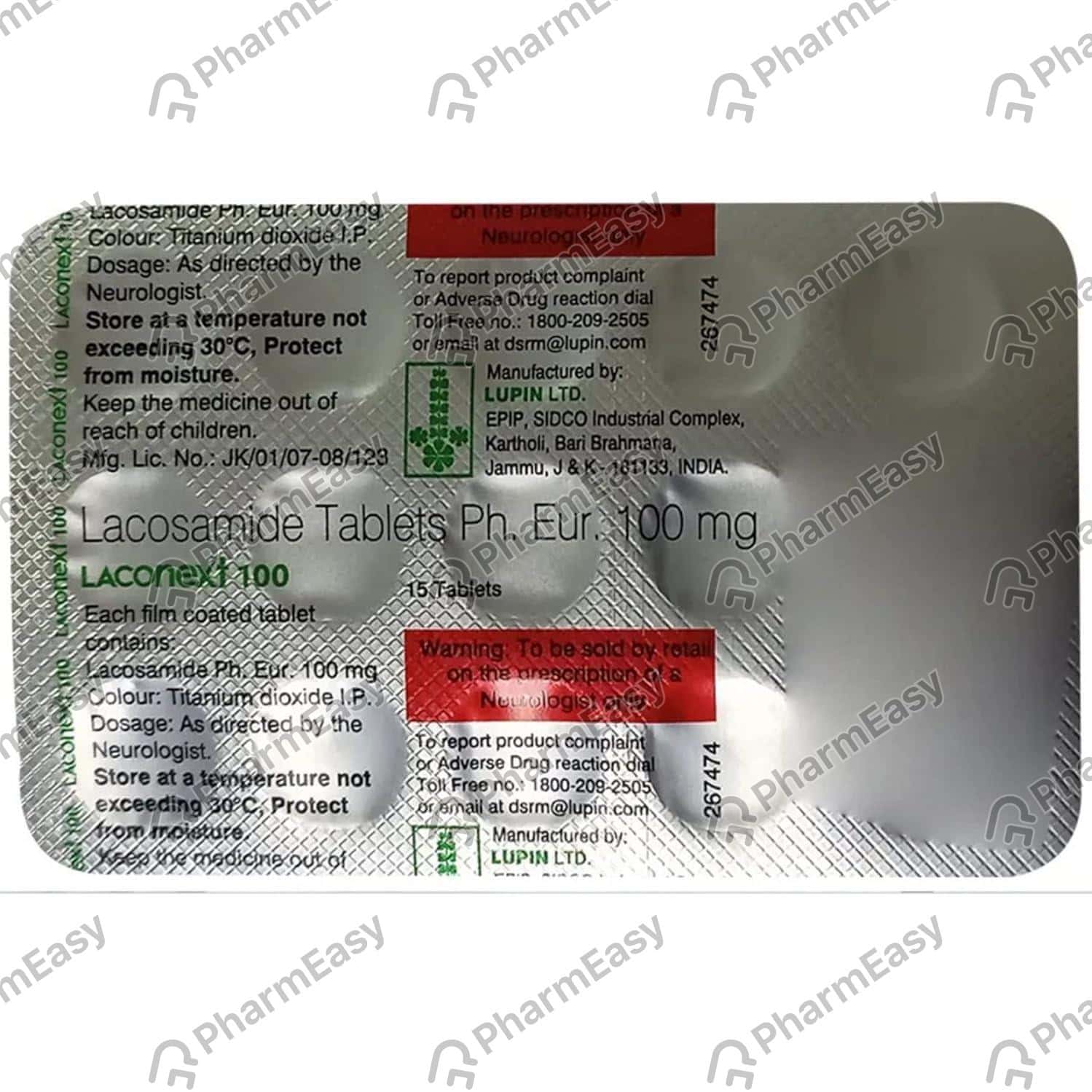 Laconext 100 MG Tablet (15): Uses, Side Effects, Price & Dosage | PharmEasy