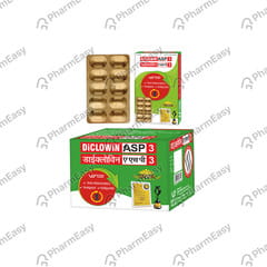 Diclowin Asp 3 Strip Of 10 Tablets: Uses, Side Effects, Price & Dosage ...
