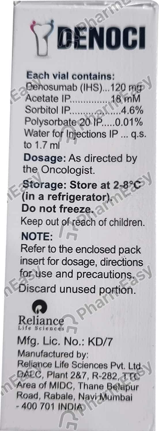 Buy Denoci 120 MG Solution For Injection (1.7) Online at Flat 15% OFF ...