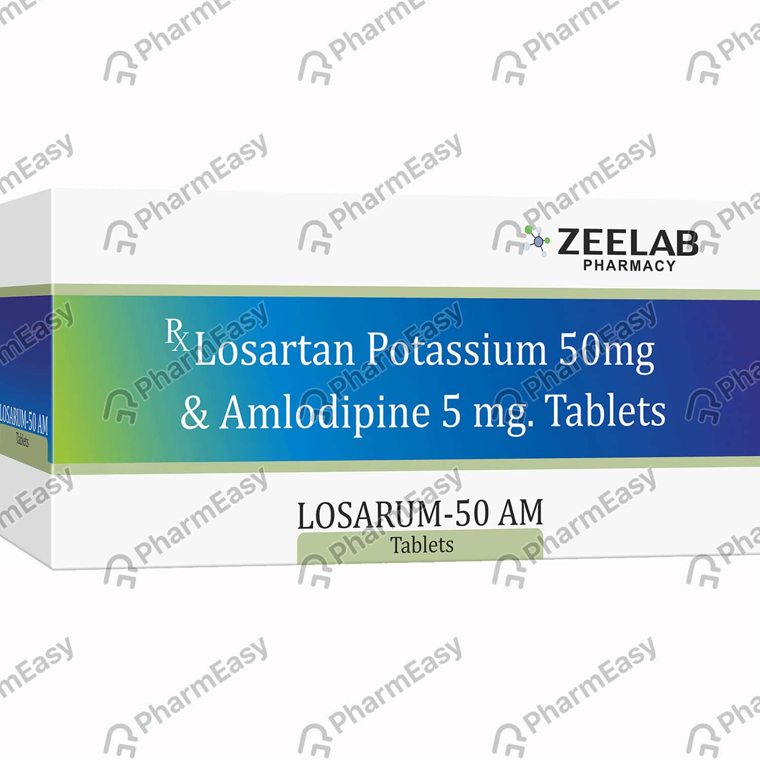 Losarum 50mg Am Strip Of 10 Tablets: Uses, Side Effects, Price & Dosage ...