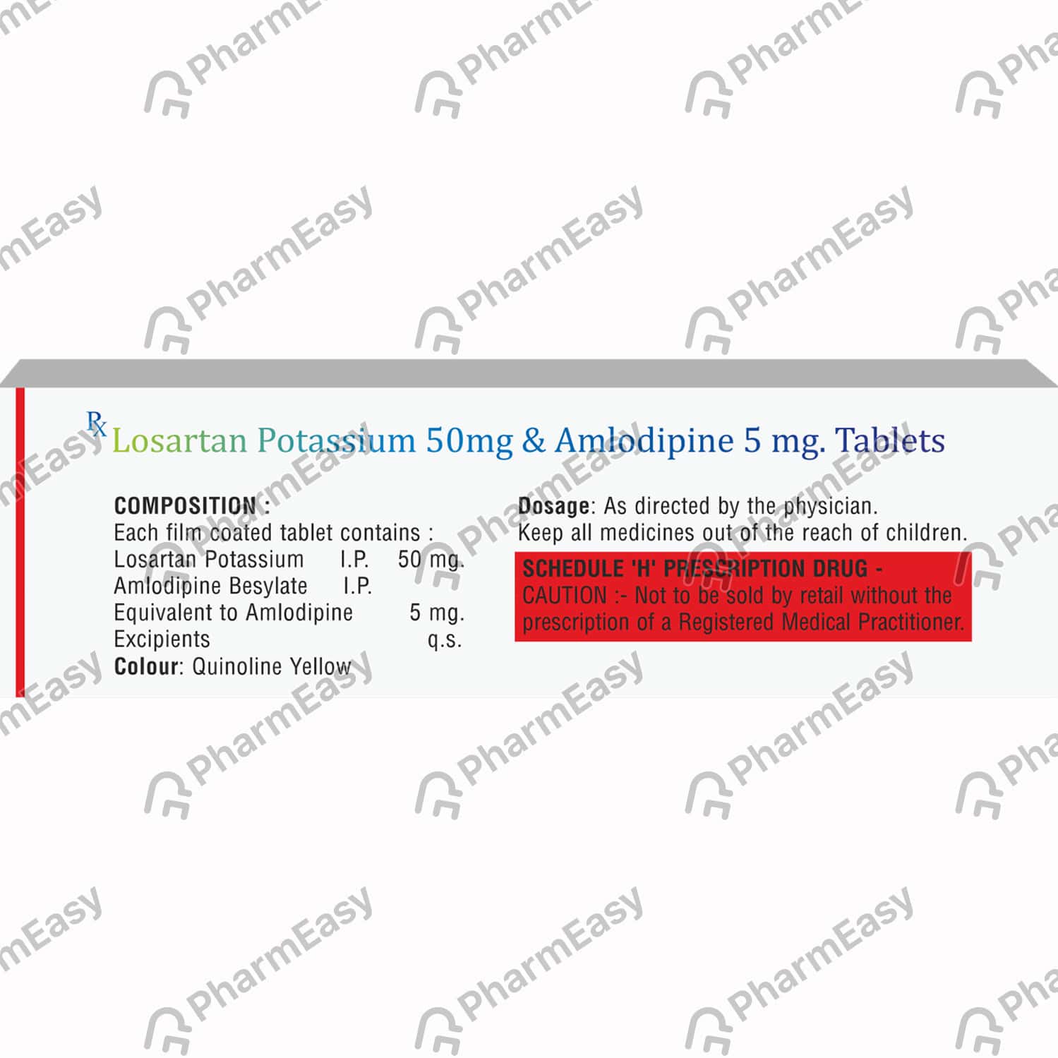Buy Losarum 50mg Am Strip Of 10 Tablets Online at Flat 15% OFF | PharmEasy