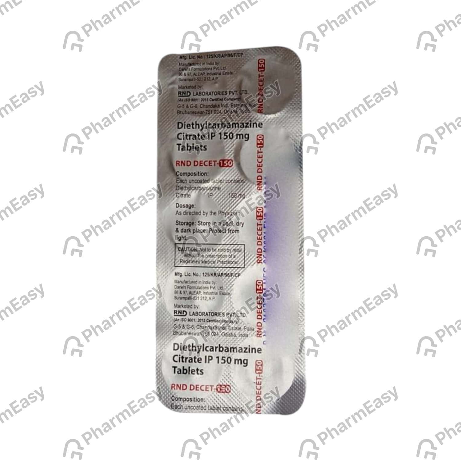 Rnd Decet 150 MG Tablet (10): Uses, Side Effects, Price & Dosage ...