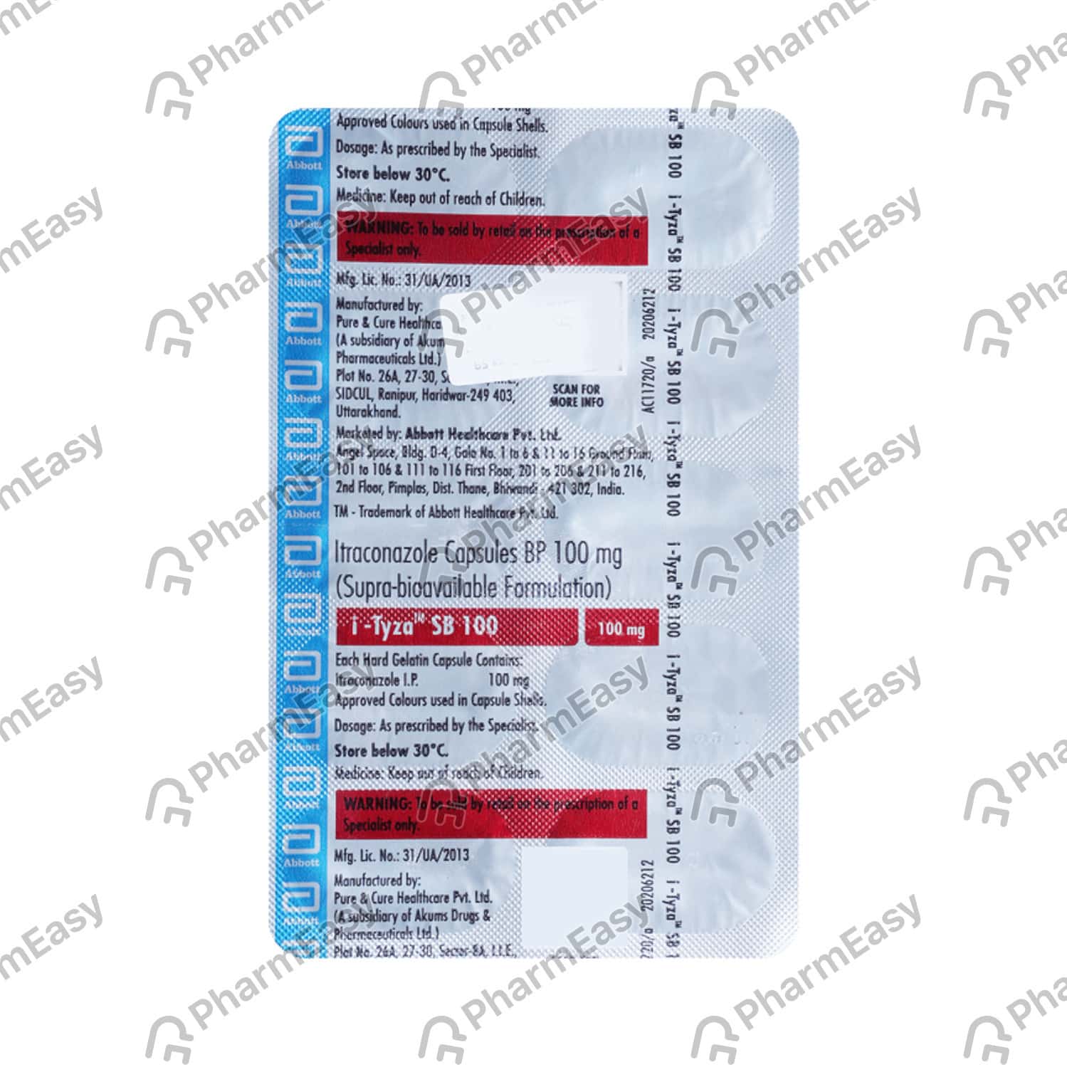 I Tyza 100 MG Capsule (10): Uses, Side Effects, Price & Dosage | PharmEasy