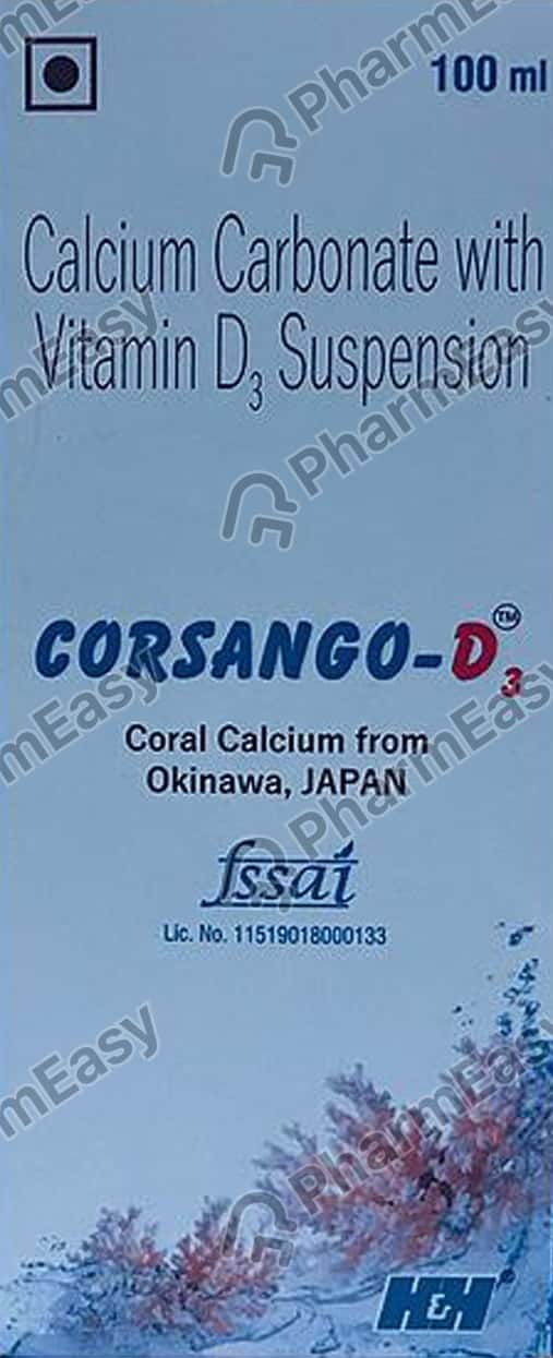 Corsango D3 Bottle Of 100ml Suspension: Uses, Side Effects, Price ...