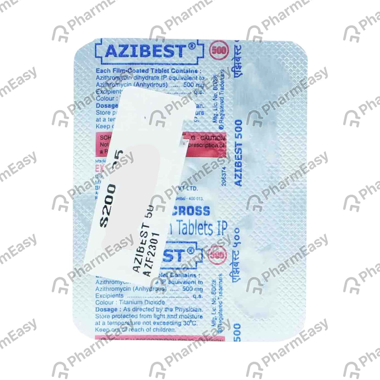 Azibest 500 MG Tablet (5): Uses, Side Effects, Price & Dosage | PharmEasy