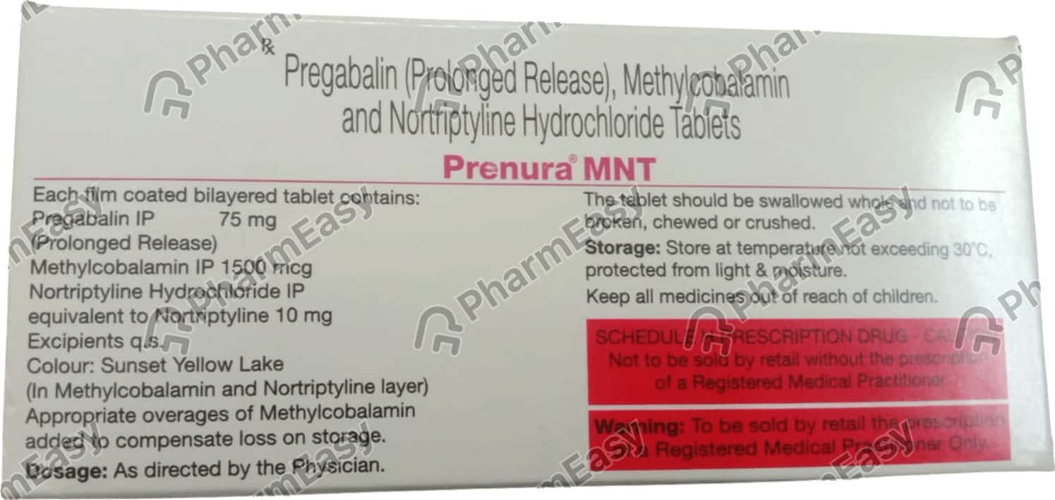Buy Prenura Mnt Strip Of 10 Tablets Online at Flat 15% OFF | PharmEasy