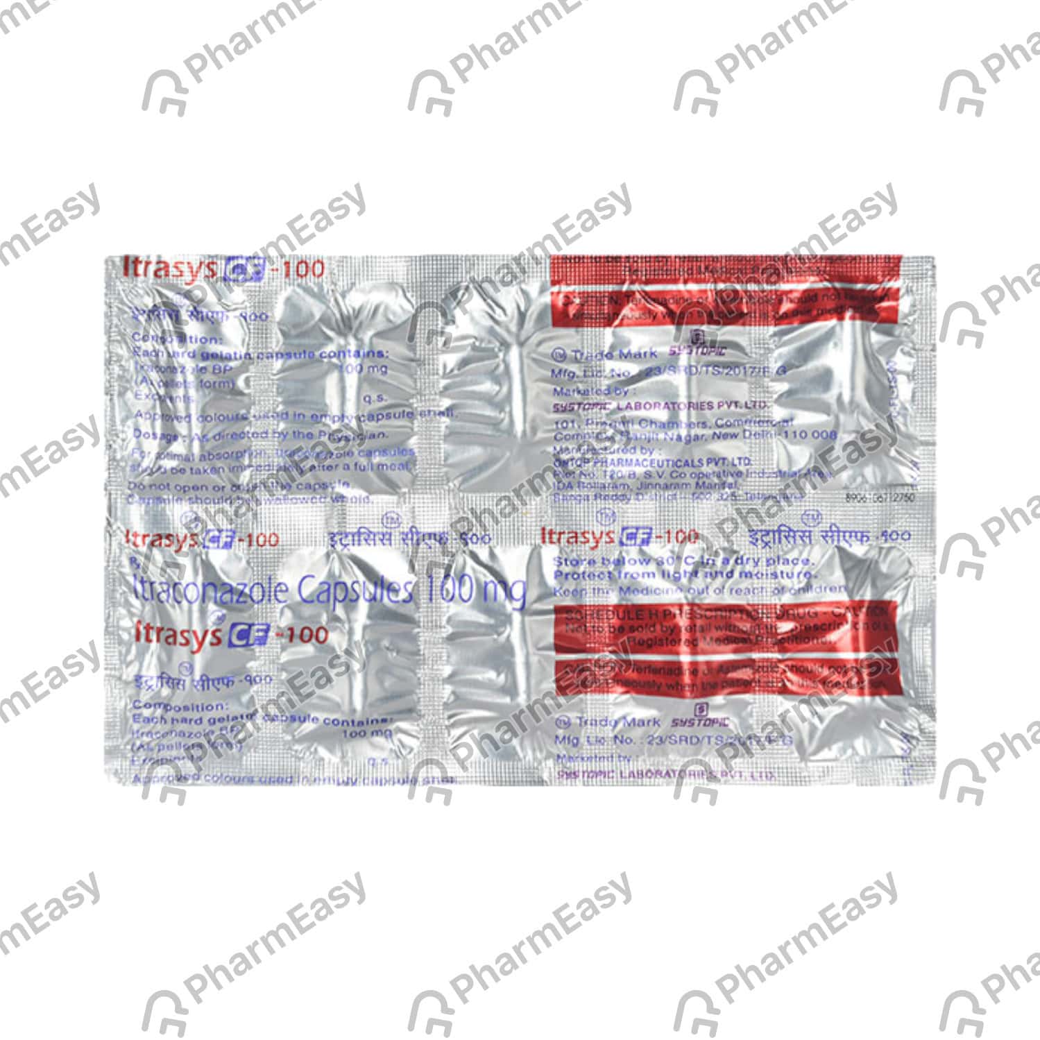 Itrasys Cf 100 MG Capsule (10): Uses, Side Effects, Price & Dosage ...