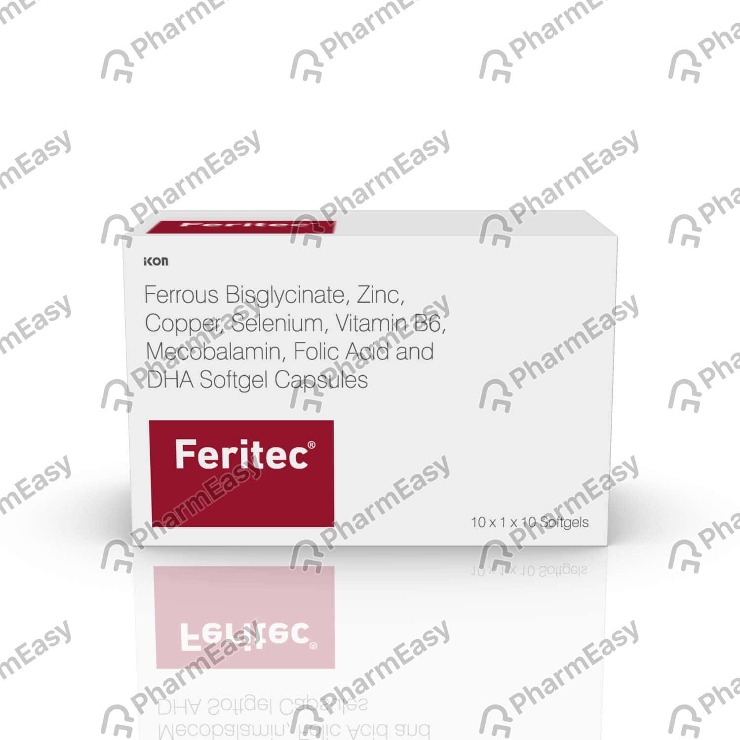Buy Feritec Strip Of 10 Softgel Capsules Online at Flat 15% OFF | PharmEasy