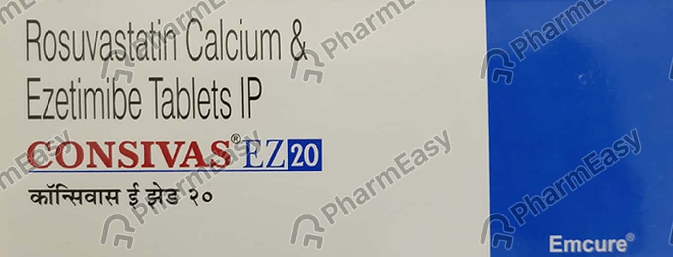 Consivas Ez 20mg Strip Of 10 Tablets: Uses, Side Effects, Price ...