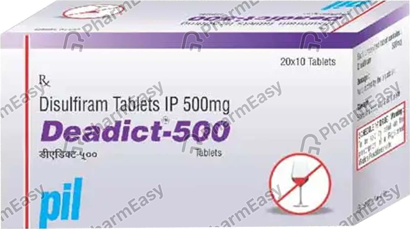 Deaddict 500 MG Tablet (10): Uses, Side Effects, Price, Dosage ...