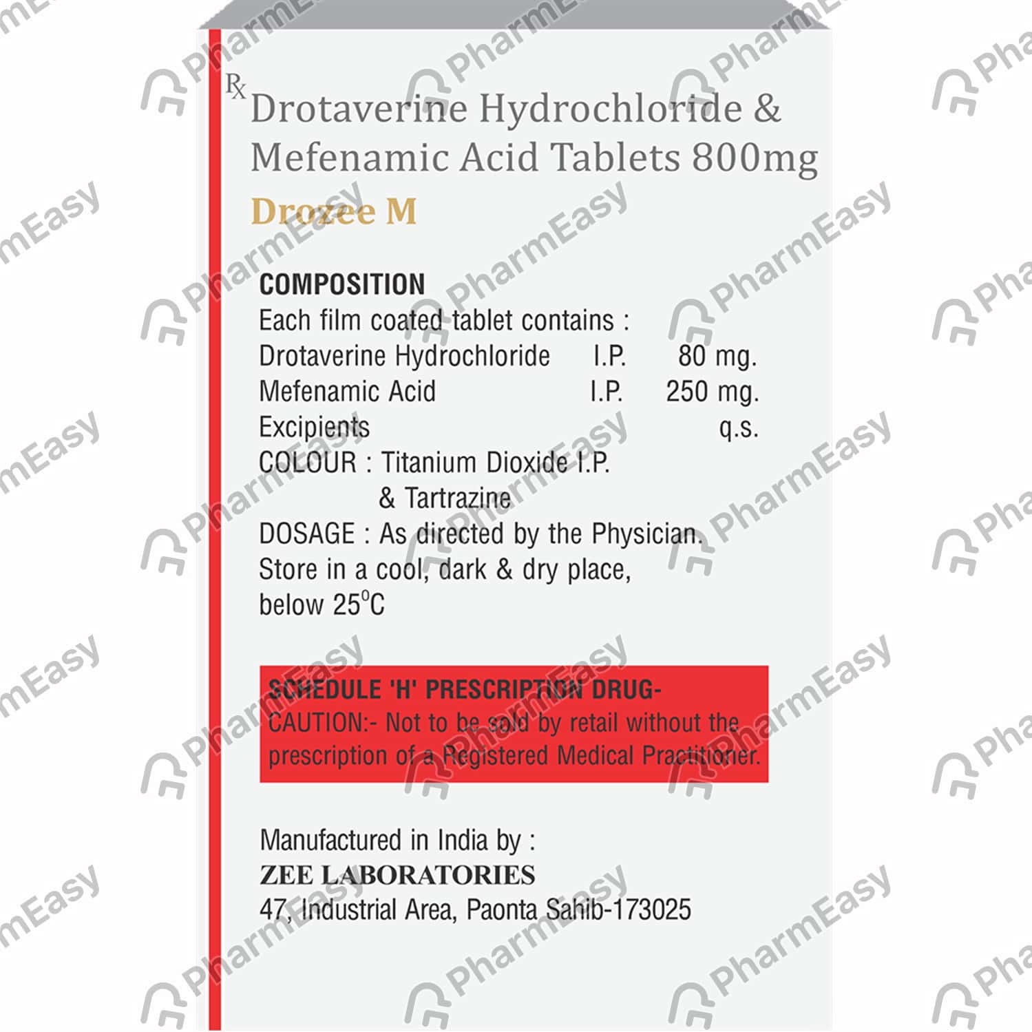 Buy Drozee M Strip Of 10 Tablets Online at Flat 15% OFF | PharmEasy