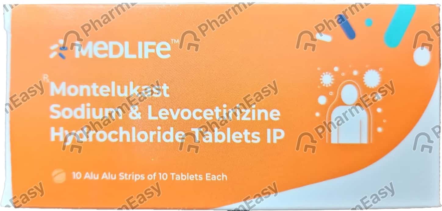 Medlife Montelukast And Levocetirizine 10/5 Mg Tablet 10: Uses, Side ...