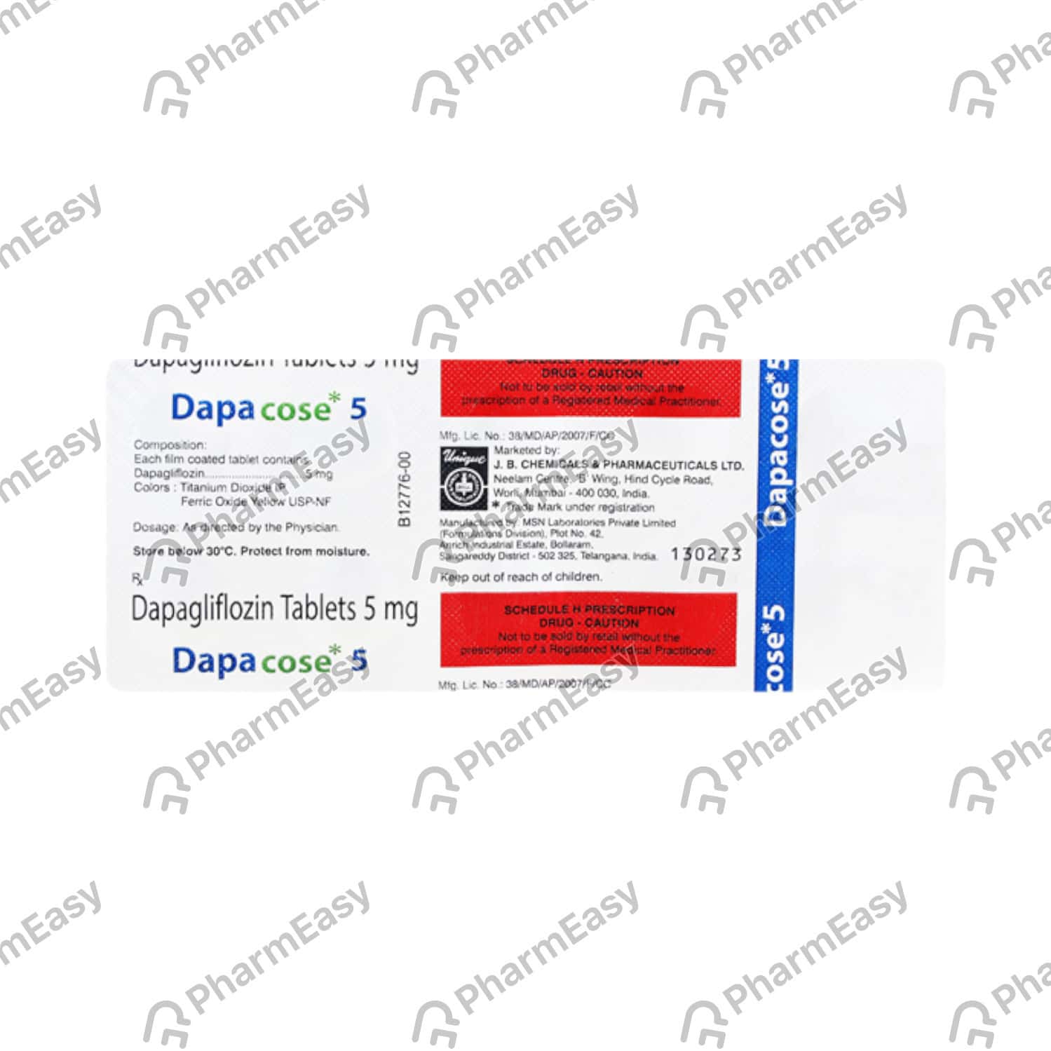 Dapa Cose 5 Tablet: Uses, Side-effects, Price, Dosage & More Info ...