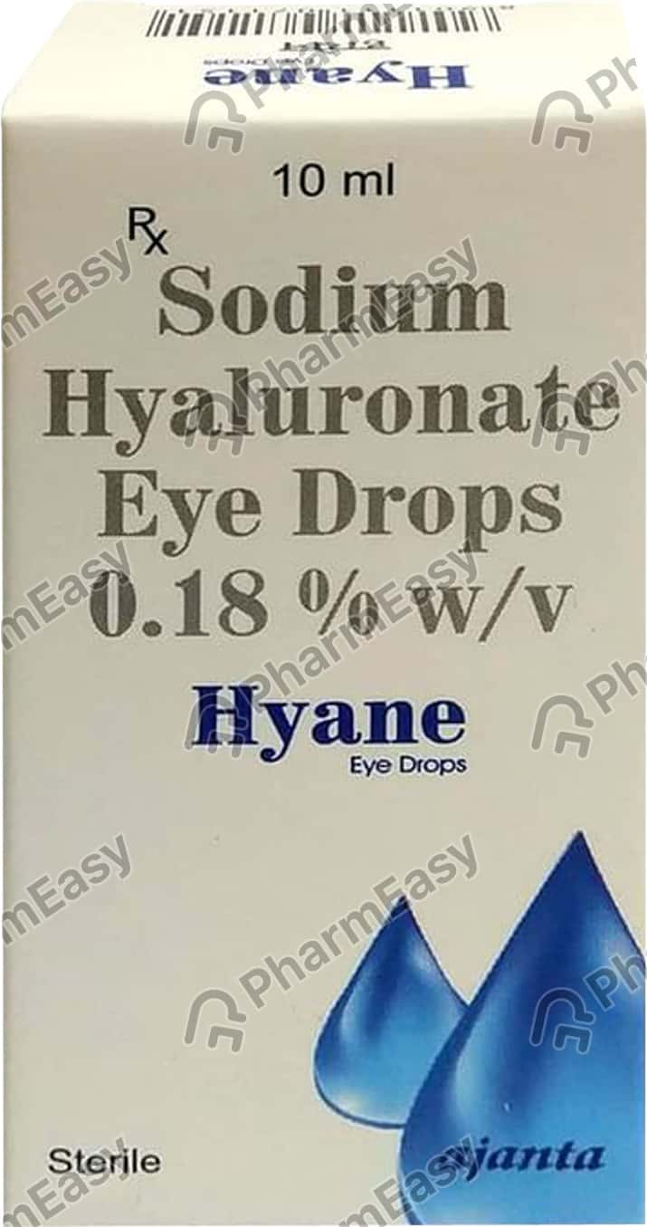 Hyane 0.18 %W/V Eye Drop (10): Uses, Side Effects, Price & Dosage ...