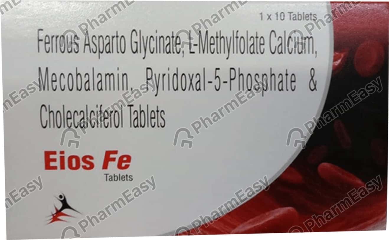 Buy Eios Fe Strip Of 10 Tablets Online & Save Up to 24% at PharmEasy