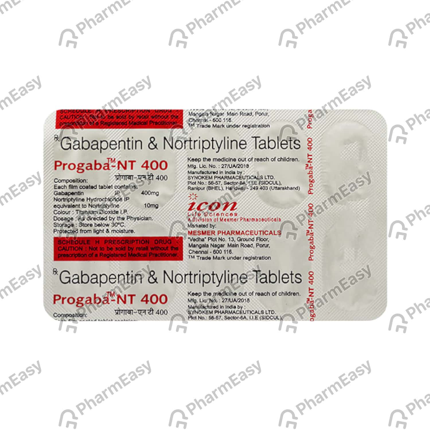 Progaba Nt 400mg Strip Of 10 Tablets: Uses, Side Effects, Price ...