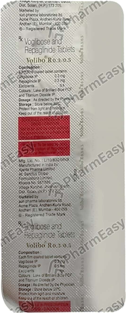 Volix R 0.3/0.5mg Strip Of 10 Tablets: Uses, Side Effects, Price ...
