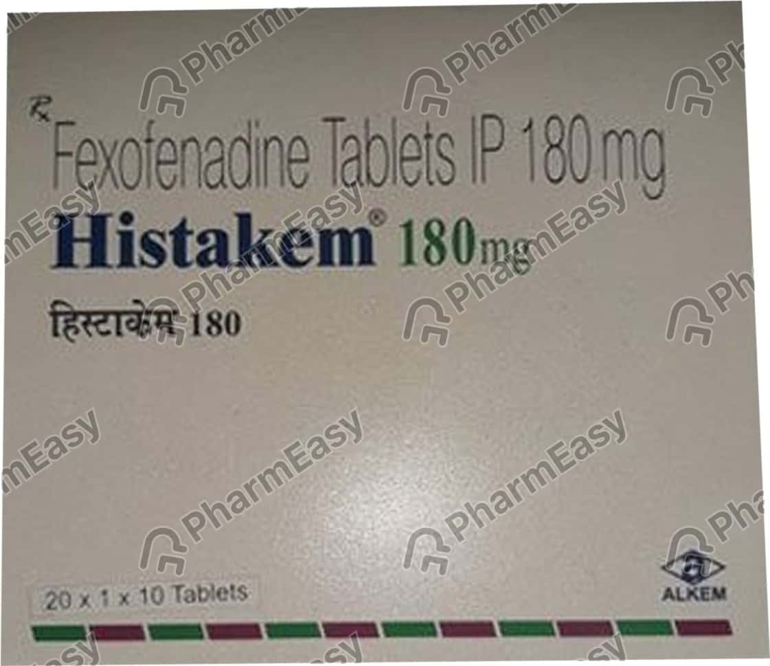 Histakem 180 MG Tablet (10): Uses, Side Effects, Price & Dosage | PharmEasy