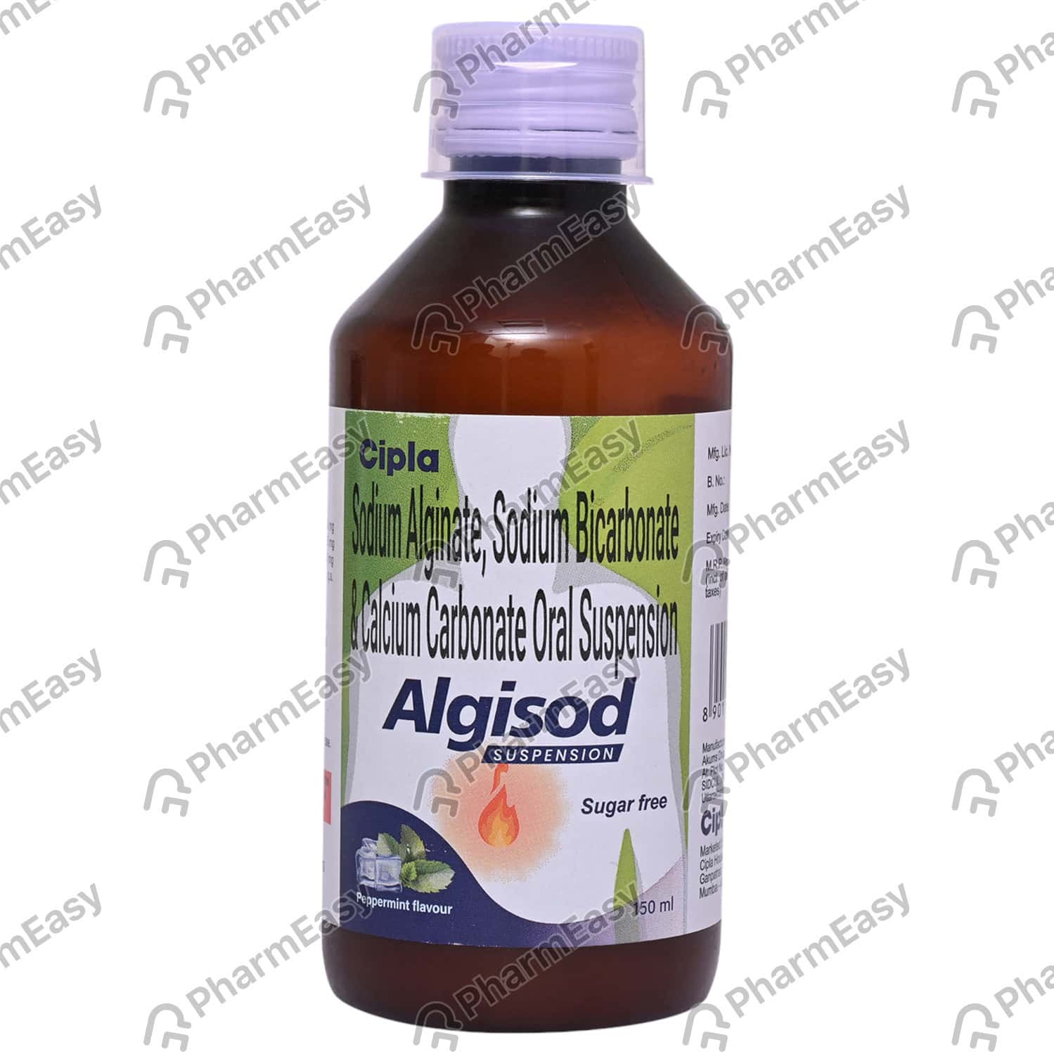 Algisod Peppermint Flavour Sugar Free Bottle Of 150ml Suspension: Uses ...