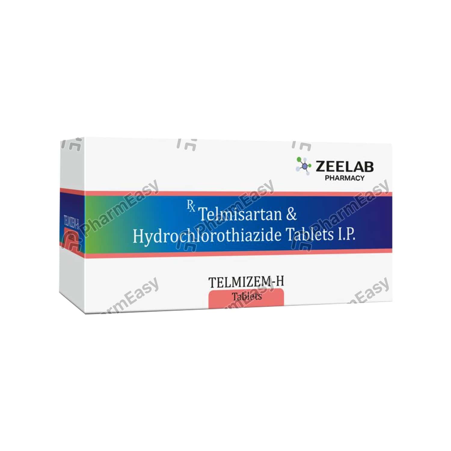 Buy Telmizem H 40mg Strip Of 10 Tablets Online at Flat 18% OFF* | PharmEasy