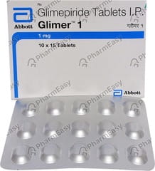 Glimer 1 MG Tablet (15): Uses, Side Effects, Price & Dosage | PharmEasy