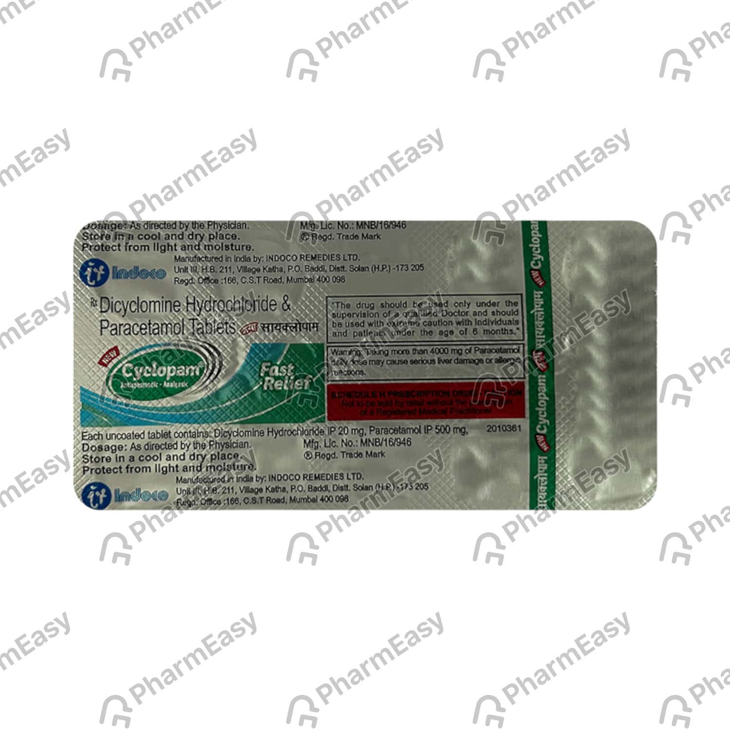 Buy New Cyclopam Fast Relief Strip Of 10 Tablets Online at Flat 15% OFF ...