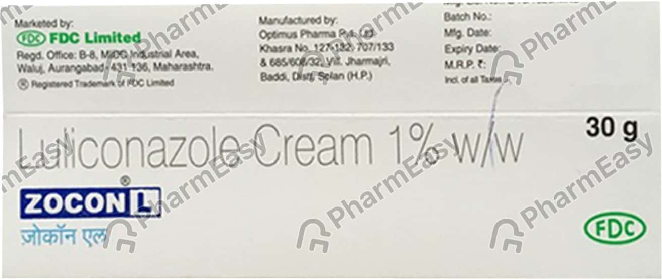 Zocon L 1 %W/W Cream (30): Uses, Side Effects, Price, Dosage ...