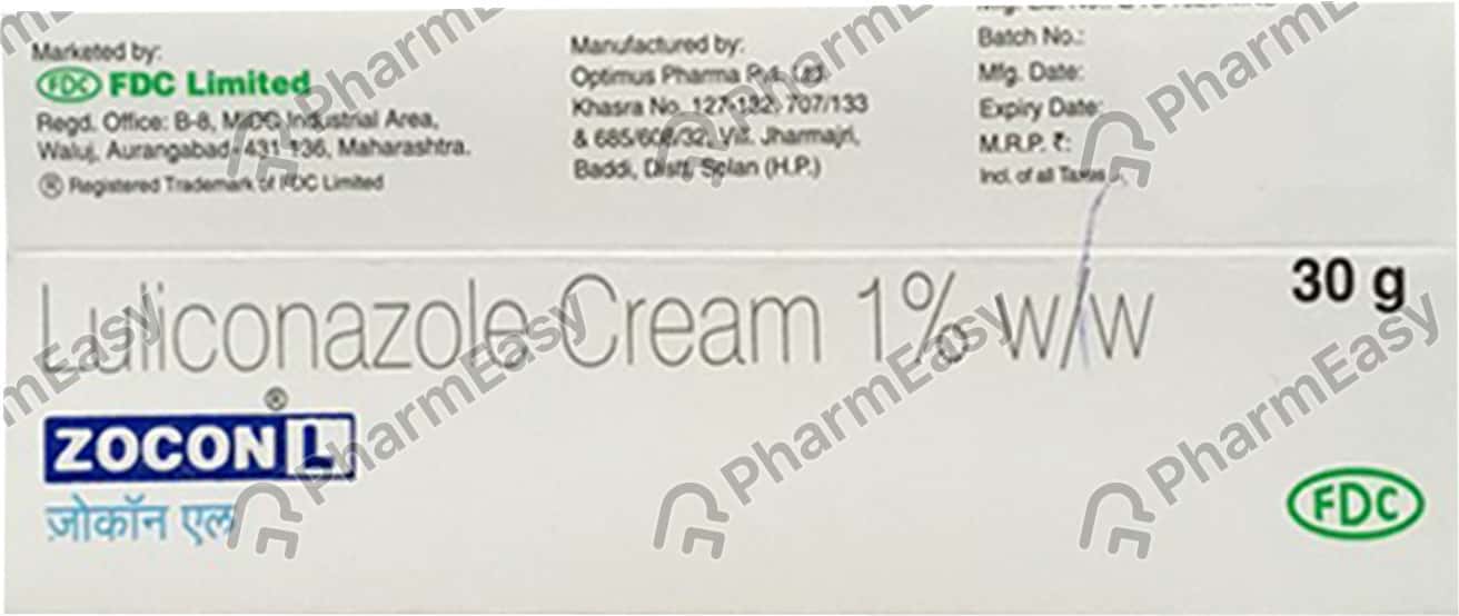 Zocon L 1 %W/W Cream (30): Uses, Side Effects, Price & Dosage | PharmEasy
