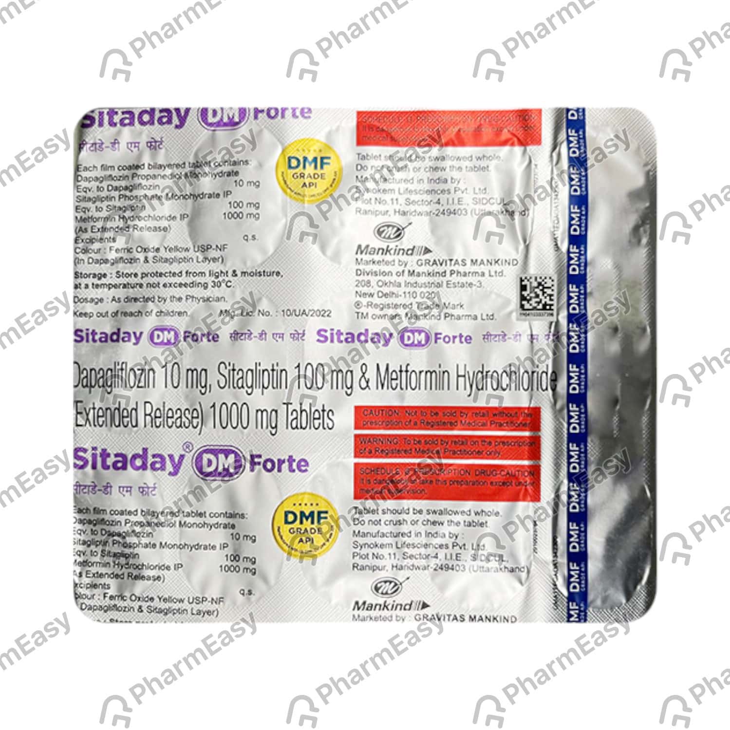 Sitaday Dm Forte Strip Of 15 Tablets: Uses, Side Effects, Price ...